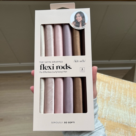 Kitsch | Hair | Nib Kitsch Rosewood Satin Flexi Rods For Curling | Poshmark